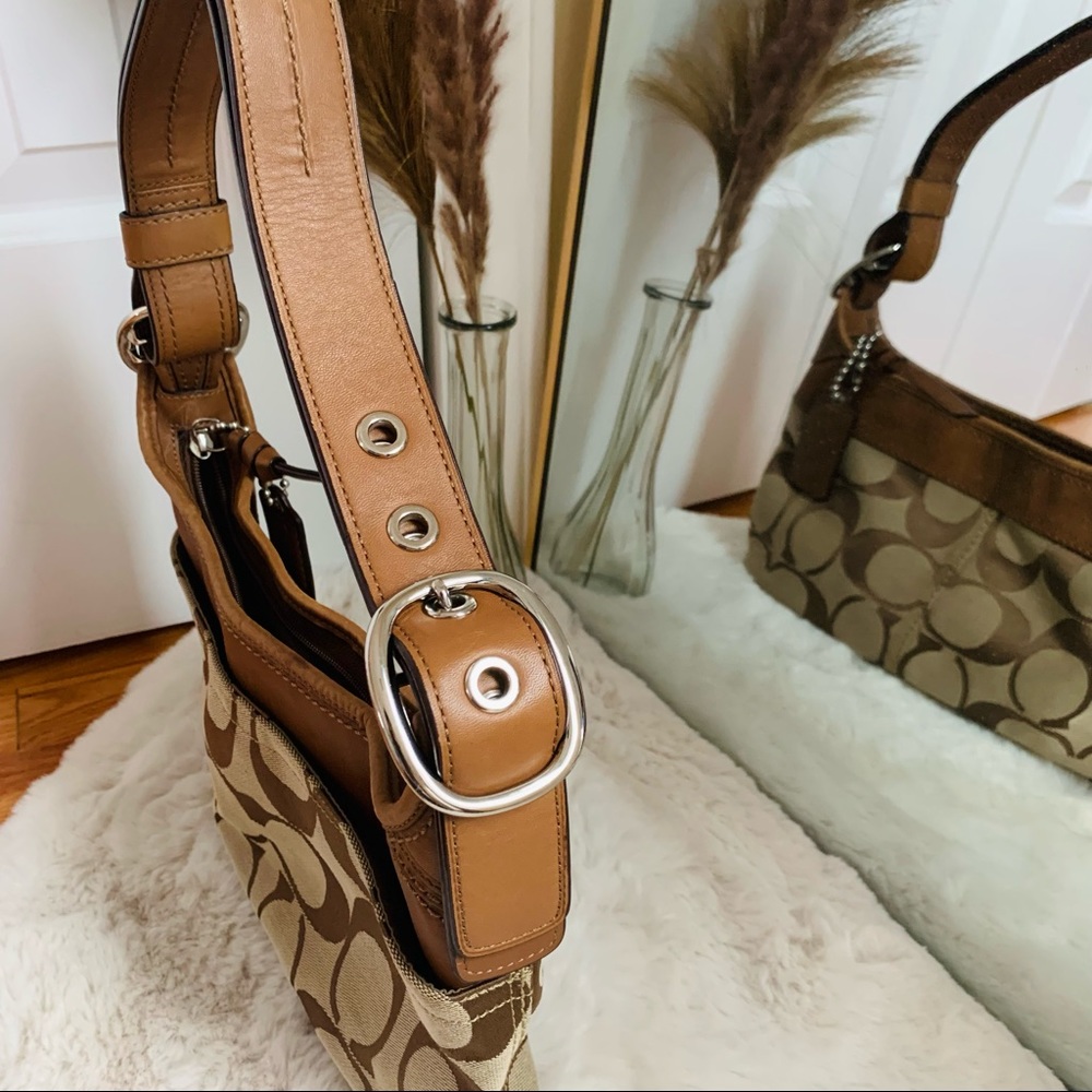 2000s Coach Boho Signature Shoulder Bag Vintage - Gem